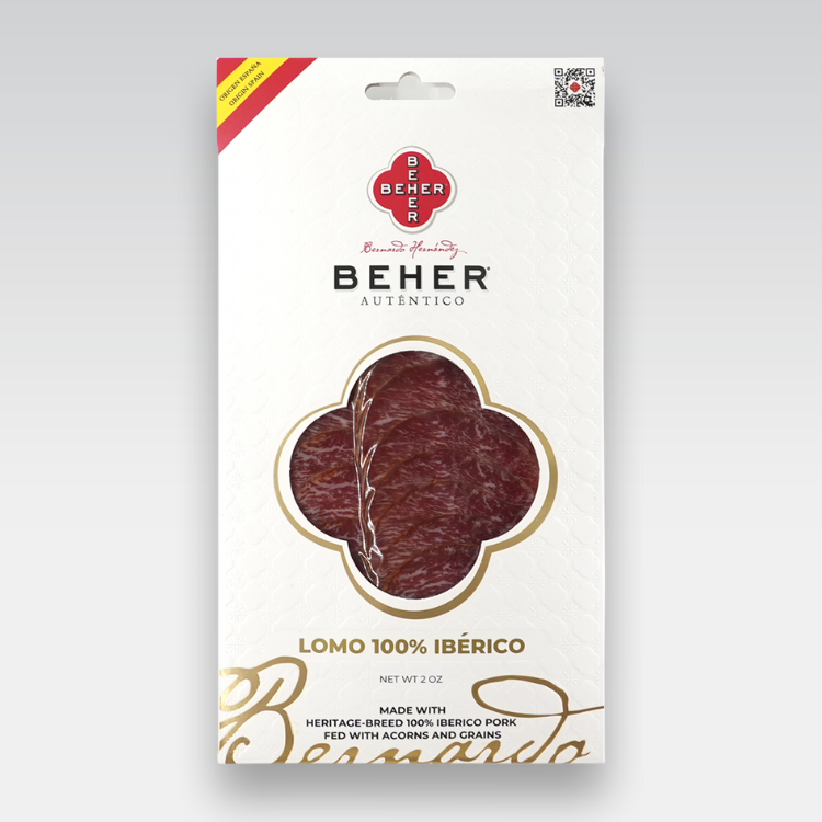 100% Ibérico Lomo machine-cut sliced 2oz Aged 120+ Days, Artisan Famil ...